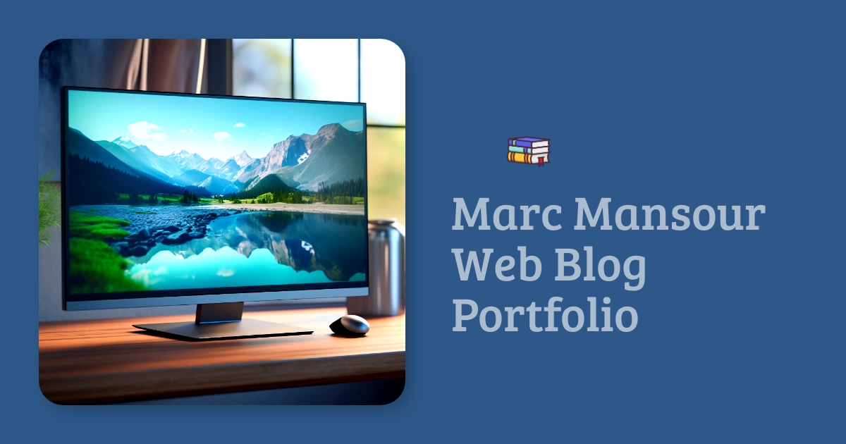 Portfolio website | Marc Mansour